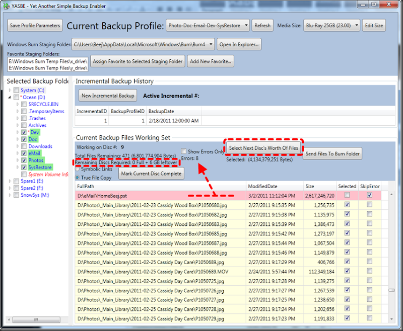 YASBE – Open Source Code Incremental Backup Windows WPF Application ...